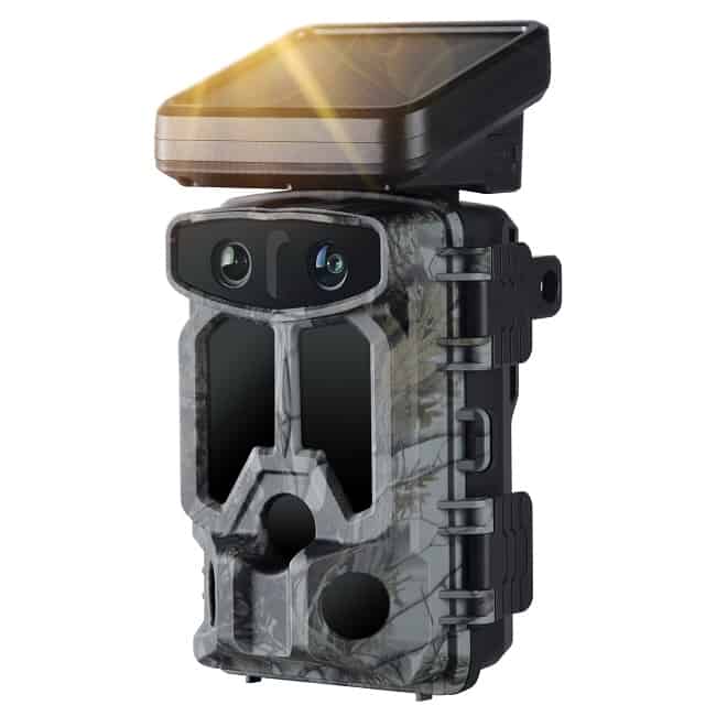 4k 60MP Dual Lens Solar Powered Trail Camera